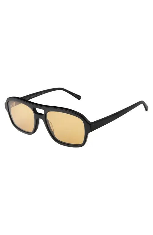 LYNDON EYEWEAR Morningside Sunglasses - Black / Yellow