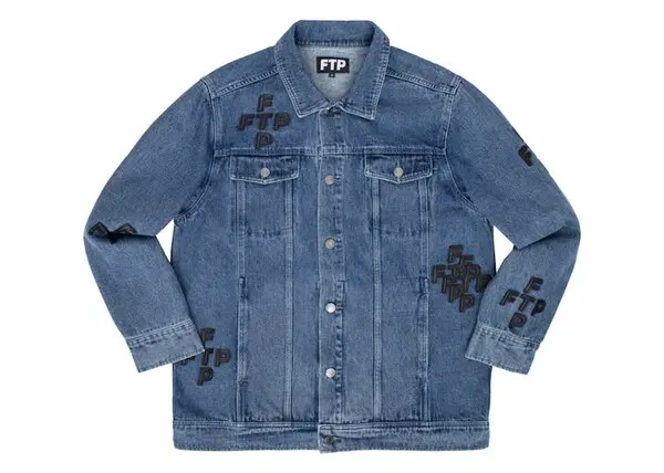 FTP Cross Logo Denim Trucker Jacket
