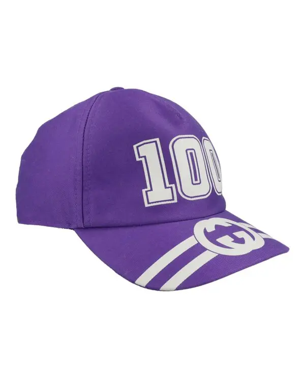 Gucci College Gg Baseball Cap - Purple