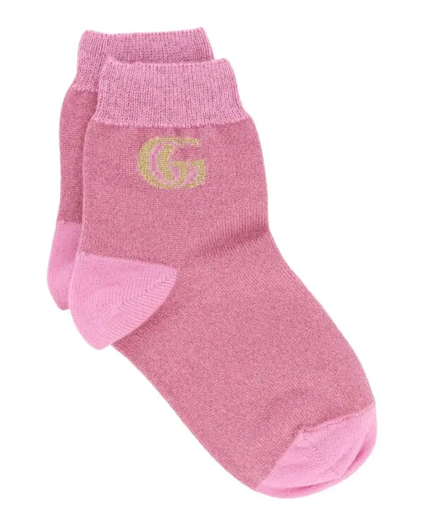 Gucci Gg Lurex Socks - Pink