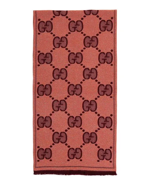 Gucci Gg Monogram Scarf - Multicolor
