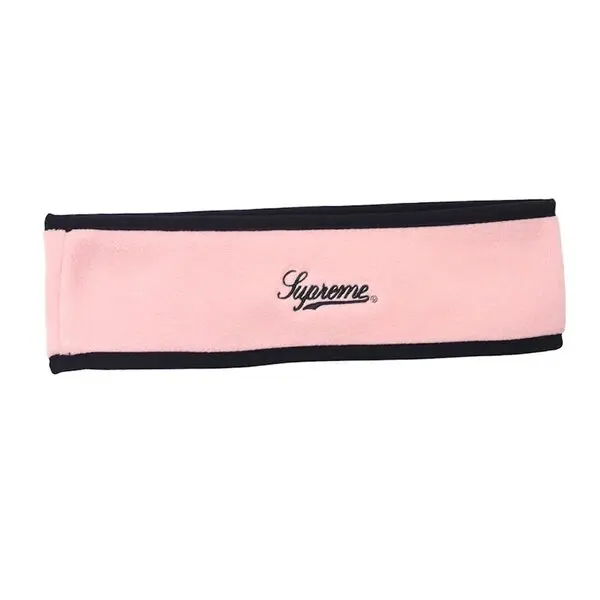 Supreme Polartec Logo Headband - Pink