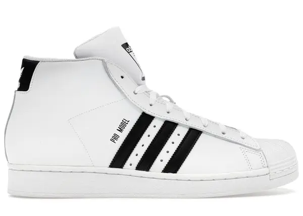 Adidas Pro Model Mid High-top Sneakers - Cloud White/core Black
