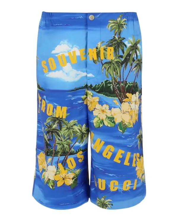 Gucci Poplin Shorts - Blue
