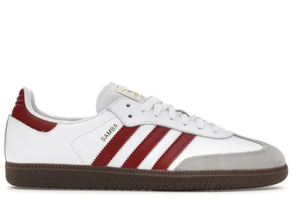 Adidas Samba Og Sneakers - Cloud White/preloved Ruby/clear Granite
