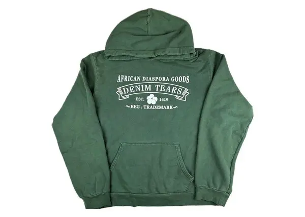 DENIM TEARS Adg Hooded Sweatshirt - Green
