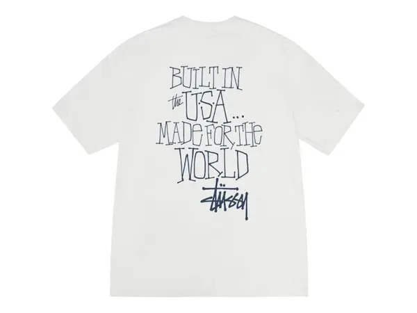 StÜssy Built In Usa Pigment Dyed Tee Shirt - Natural