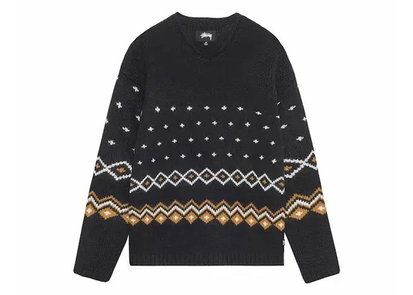 StÜssy Fairisle Roll Neck Sweater
