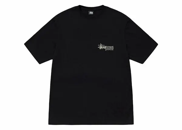 StÜssy Superior Quality Pigment Dyed Tee Shirt - Black