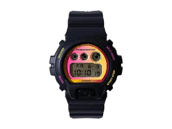 ANTI SOCIAL SOCIAL CLUB X Casio Gshock 6900 Digital Watch - Black