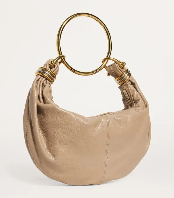 Chloé Small Leather Bracelet Bag - Brown