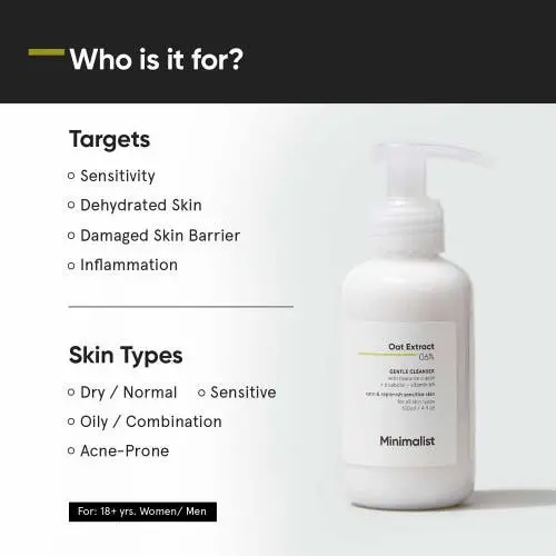 MINIMALIST Oat Extract 06% Gentle Cleanser