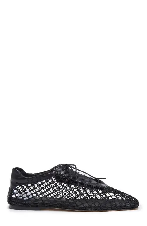 ANDREA GOMEZ Antonia Mesh Flat - Black