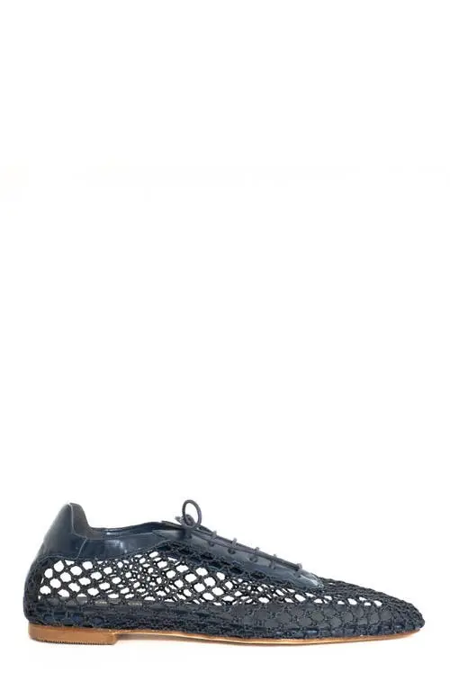 ANDREA GOMEZ Antonia Mesh Flat - Navy