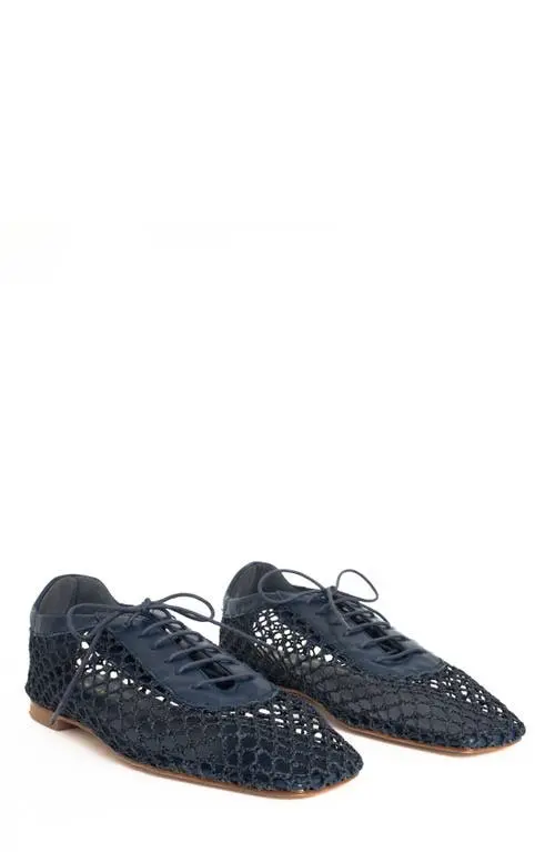 ANDREA GOMEZ Antonia Mesh Flat - Navy