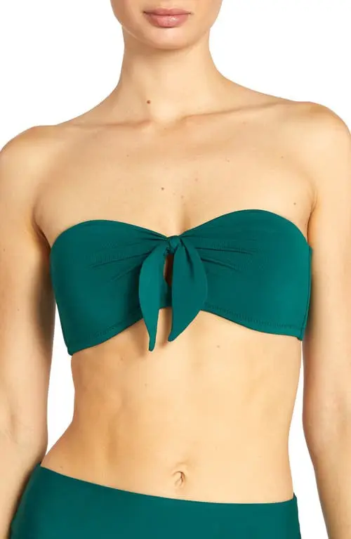 Robin Piccone Ava Strapless Bikini Top - Malachite