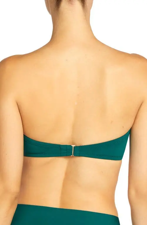 Robin Piccone Ava Strapless Bikini Top - Malachite