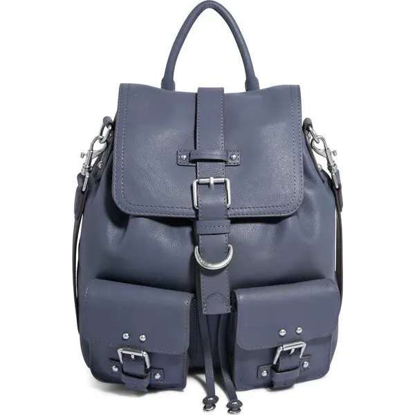 AIMEE Saddle Up Leather Backpack - Soft Ink