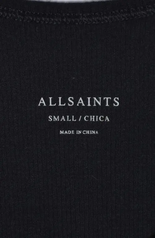 ALLSAINTS 2-pack Organic Cotton Rib Tanks - Black