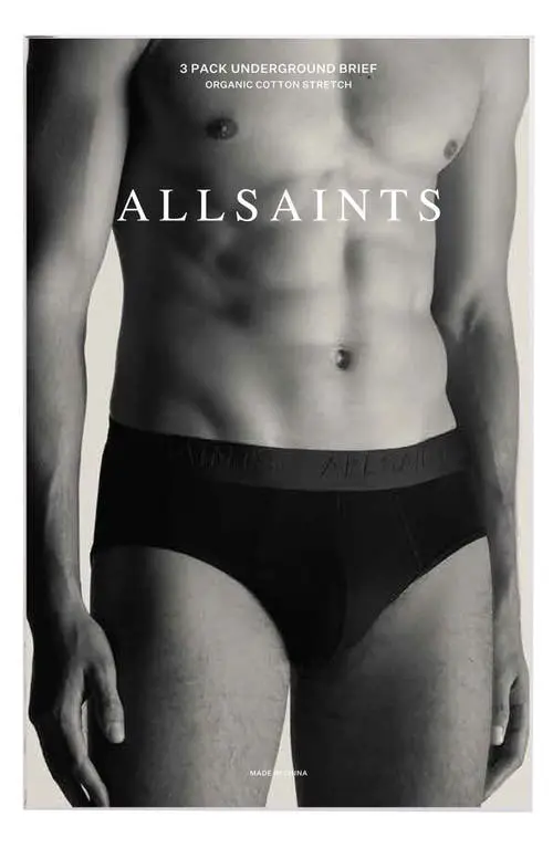 ALLSAINTS 3-pack Contour Pouch Briefs