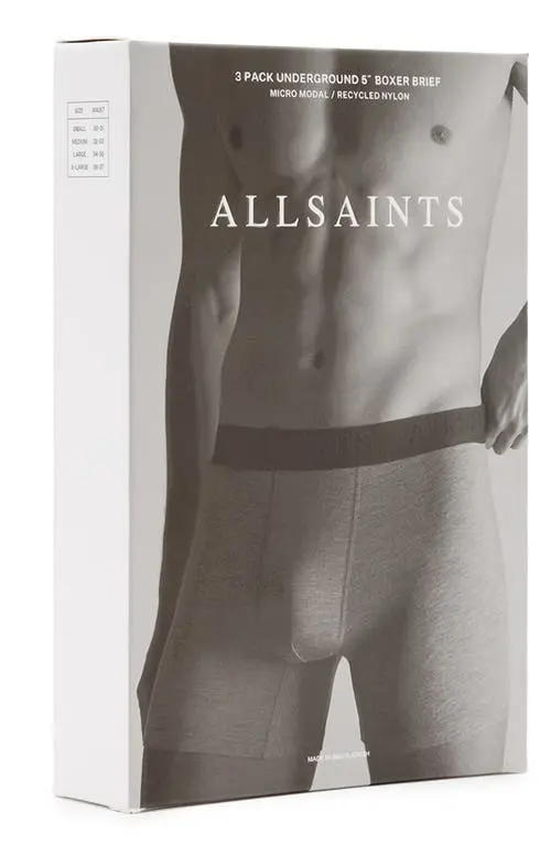 ALLSAINTS Assorted 3-pack 5-inch Contour Pouch Boxer Briefs - Black Multi