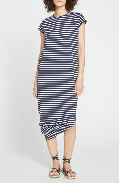 Universal Standard Geneva Dress - Midnight/white Stripe