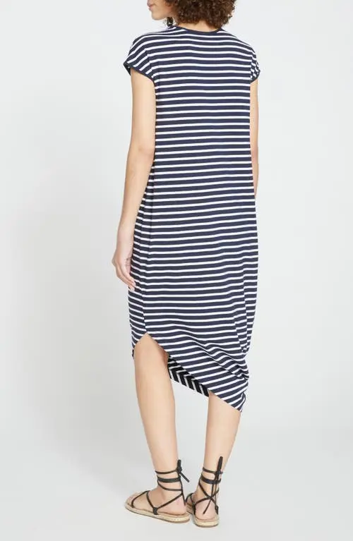 Universal Standard Geneva Dress - Midnight/white Stripe