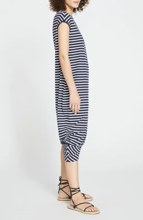 Universal Standard Geneva Dress - Midnight/white Stripe