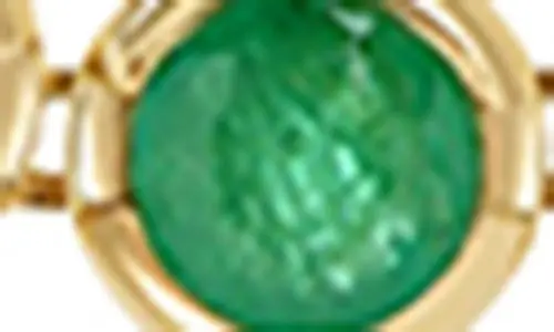 VALANI ATELIER Emerald Bezel Eternity Necklace