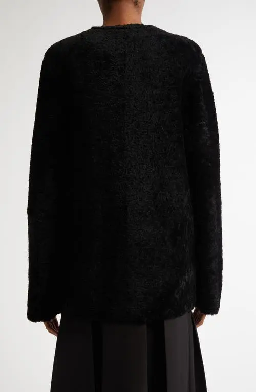 TOTEME Teddy Genuine Shearling Zip Jacket