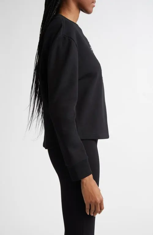 Versace Crystal Embellished Medusa Sweatshirt