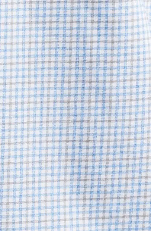 Johnnie-o Koby Gingham Performance Button-down Shirt - Navy