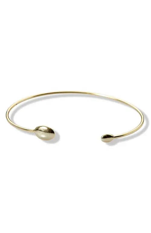 Argento Vivo Oval Cuff Bracelet - Gold