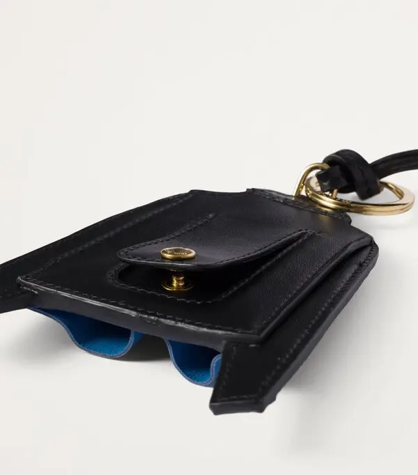 Miu Miu Leather Shirt Keychain - Turquoise