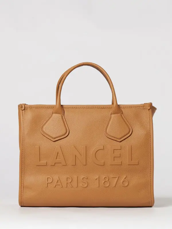 LANCEL Logo Tote Bag - Camel