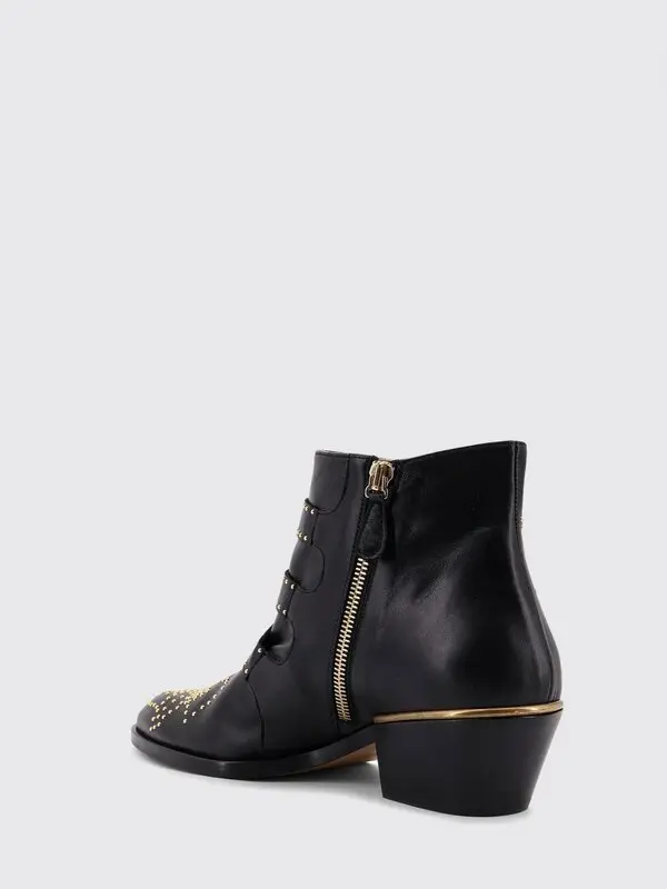 Chloé Buckled Ankle Boots - Black