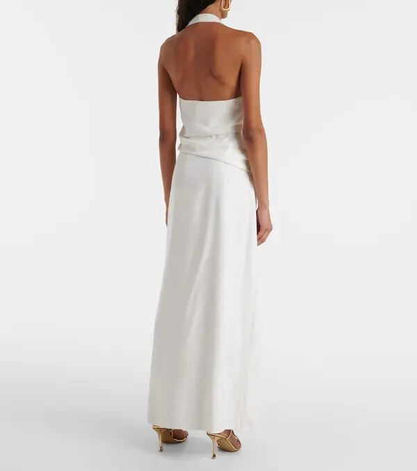 SIR. Dorian Halterneck Top - White