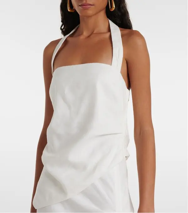 SIR. Dorian Halterneck Top - White