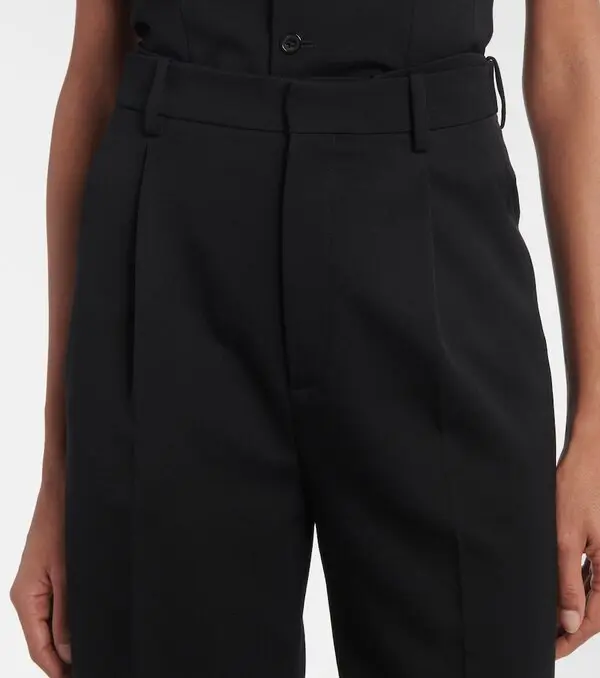 Saint Laurent Tailored Wool Tuxedo Pants