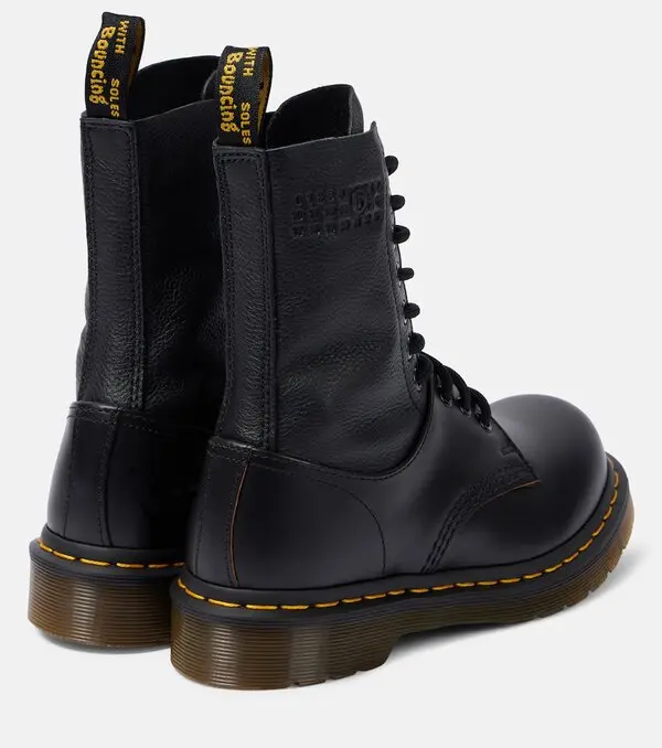 MAISON MARGIELA X Dr. Martens 1490 10-eye Leather Combat Boots