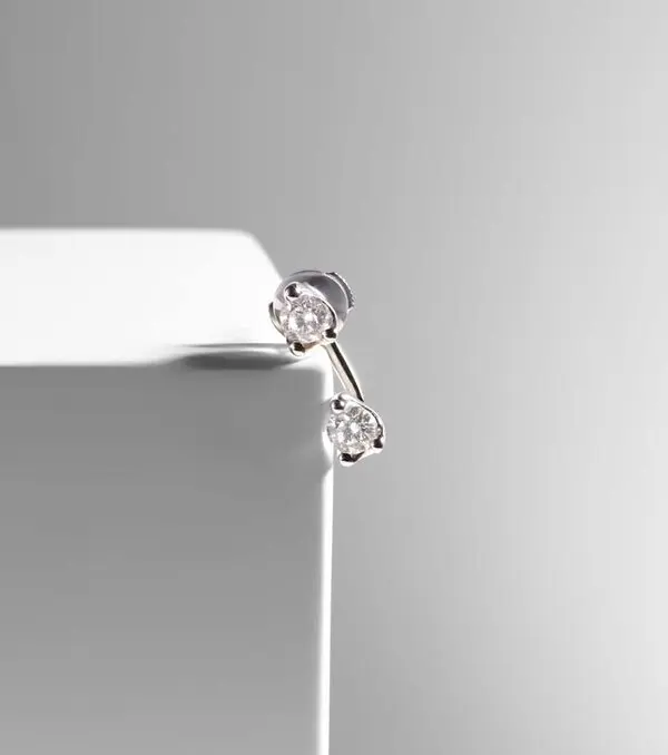 ANITA KO 18kt White Gold Single Earring With Diamonds