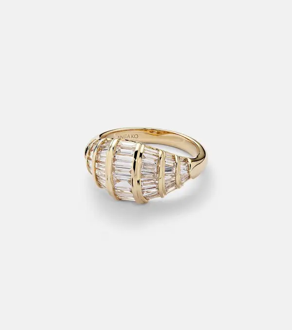 ANITA KO Zoe 18kt Yellow Baguette Diamond Ring - Gold