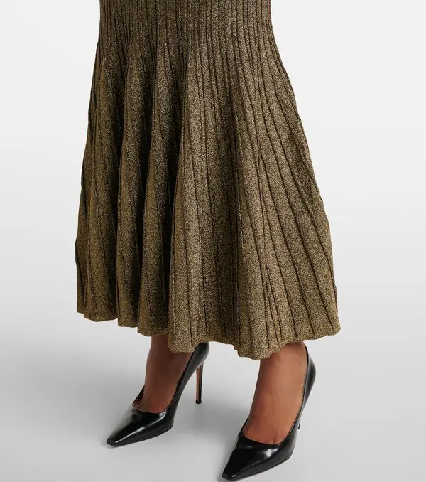 Staud Raquel Lamé Maxi Dress