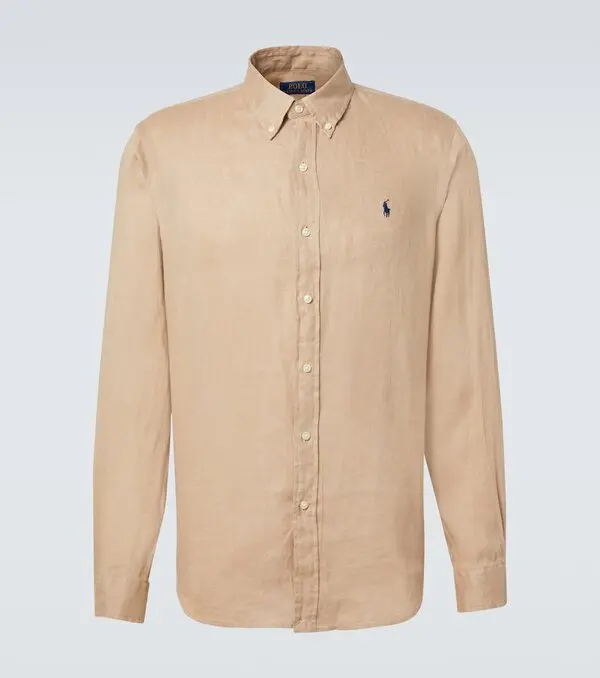 Polo Ralph Lauren Linen Oxford Shirt - Beige