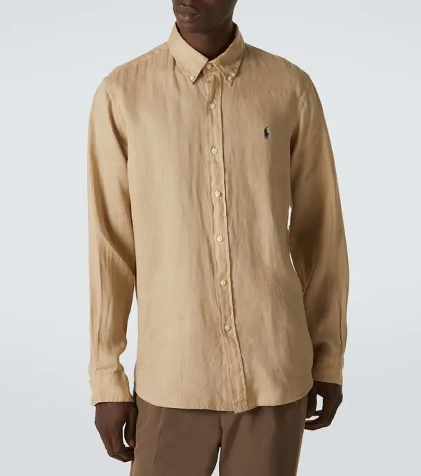 Polo Ralph Lauren Linen Oxford Shirt - Beige