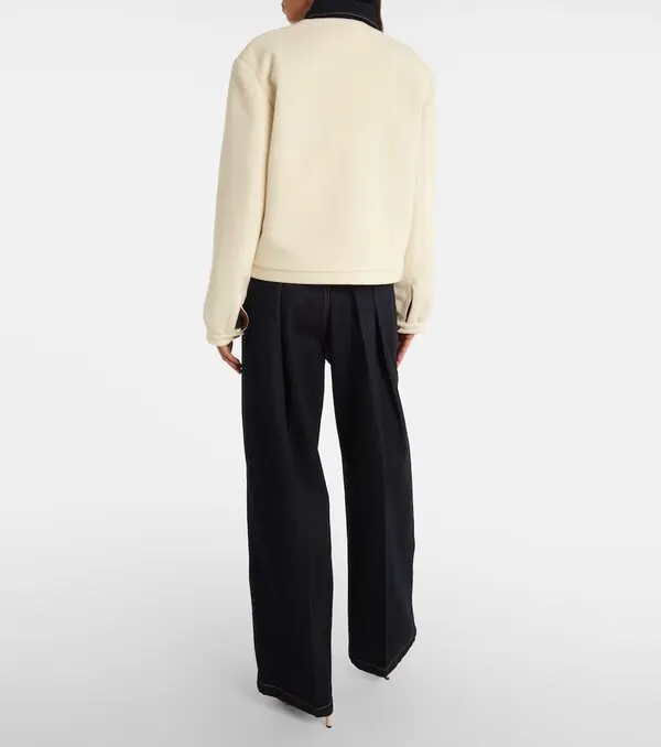 BLAZÉ MILANO Gliss Wool And Cashmere-blend Jacket - White