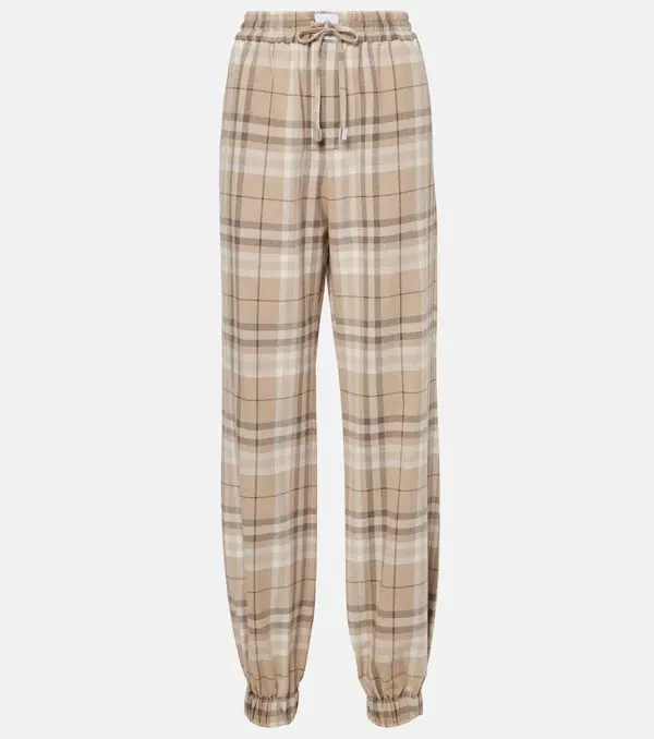 Attico Cotton-blend Track Pants - Beige