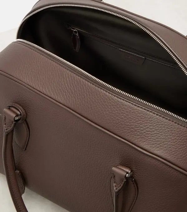 THE ROW India 15.75 Leather Tote Bag - Brown