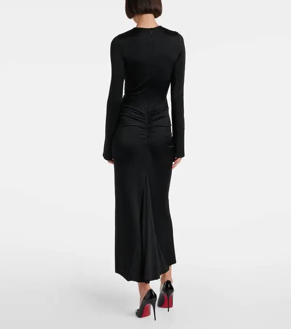 Victoria Beckham Gathered Midi Dress