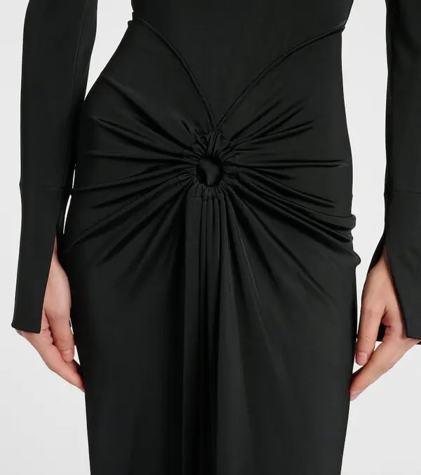Victoria Beckham Gathered Midi Dress